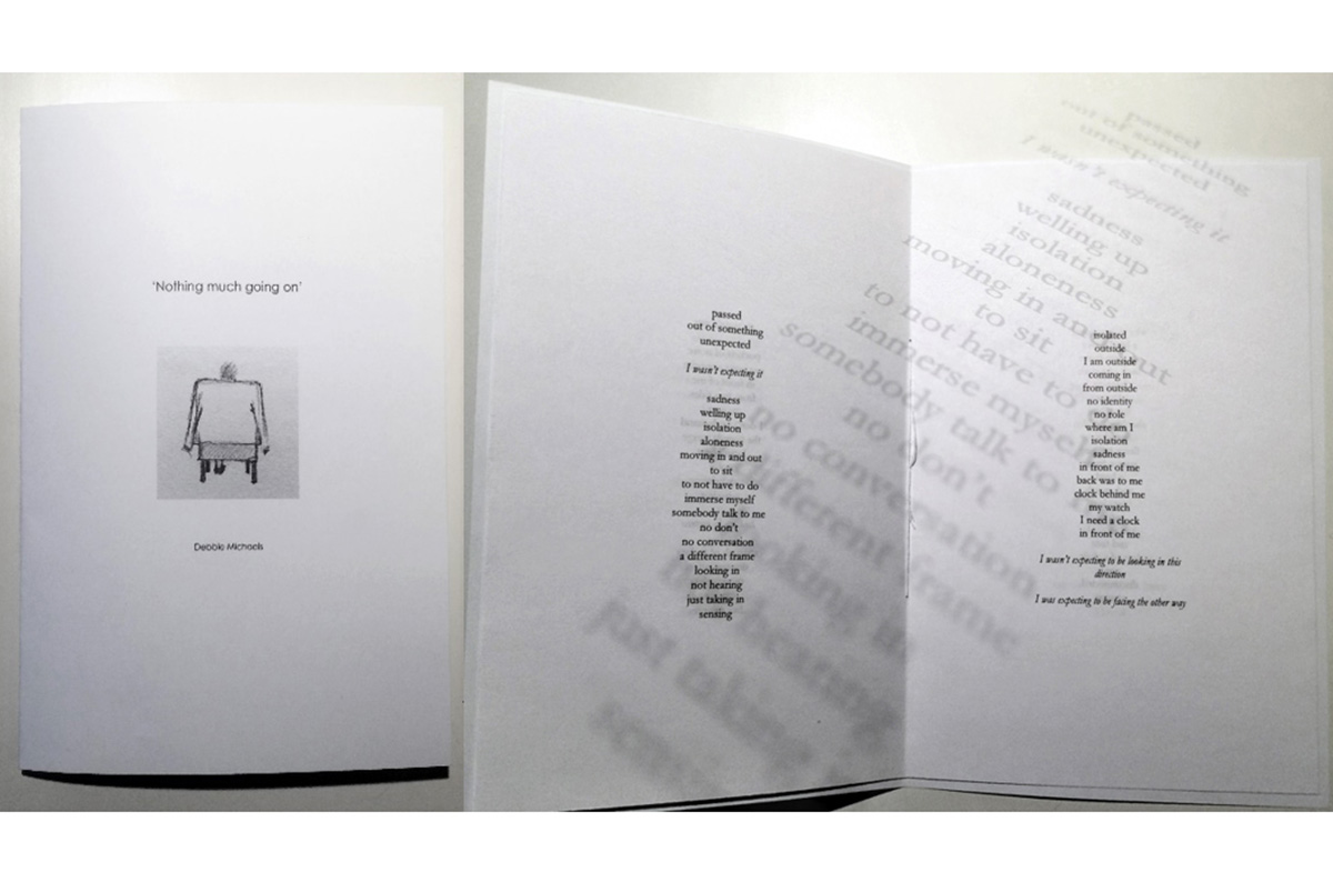 Debbie Michaels, artist – 'nothing much going on' sound piece